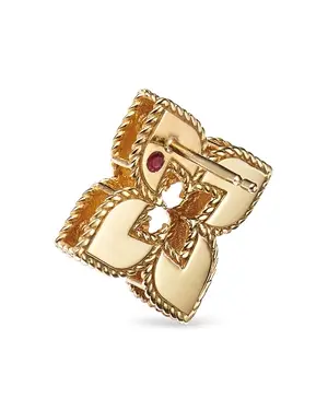 Roberto Coin 18k Yellow Gold Venetian Princess Diamond Stud Earrings - White/gold