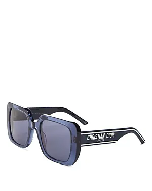 Dior Dior Wildior S3U Square Sunglasses Transparent Blue/blue