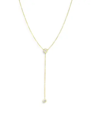 Roberto Coin 18k Yellow Diamond Y Necklace - Gold
