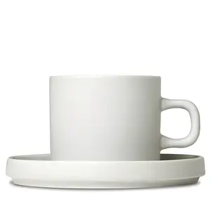 BLOMUS Pilar Coffee Cups With Saucers, Set Of 2 - Cream