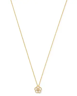 Roberto Coin 18k Yellow Gold Daisy Pendant Necklace - White/gold