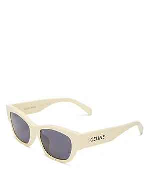 Celine Monochroms Cat Eye Sunglasses Cream/gray Solid