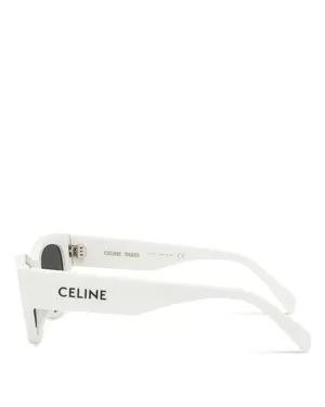 Celine Monochroms Cat Eye Sunglasses - Ivory/gray Solid