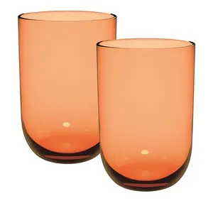 VILLEROY & BOCH Like Highball Glass, Set Of 2 - Apricot