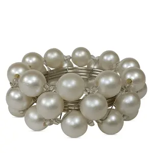 AMAN IMPORTS Bracelet Napkin Ring Exclusive - Pearl