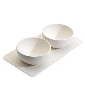 VILLEROY & BOCH Manufacture Rock 3 Piece Condiment Set - White