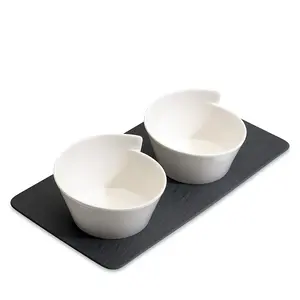 VILLEROY & BOCH New Wave 3 Pc Condiment Set - White