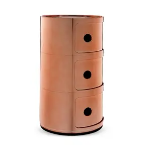 KARTELL Componibili Metal 3 Tier Storage Tower - Copper