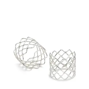 AMAN IMPORTS Netted Brass Napkin Ring Exclusive