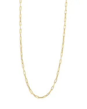 Roberto Coin 18k Yellow Textured Link Chain Necklace - Gold