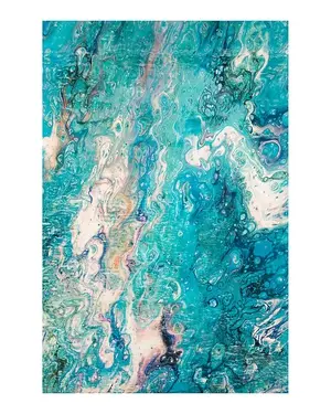 DALYN RUG COMPANY Kikiamo Kk4 Area Rug, 3' X 5 - Lagoon/green