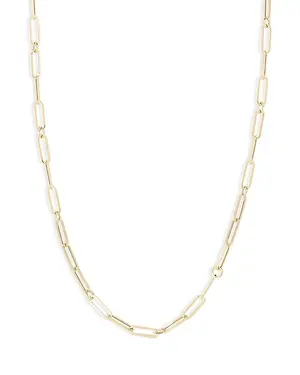 Roberto Coin 18k Yellow Paperclip Link Chain Necklace - Gold