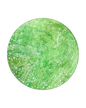 DALYN RUG COMPANY Kikiamo Kk5 Round Area Rug, 8' X 8 - Lime-in/green