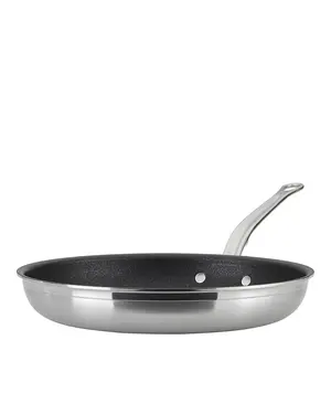 HESTAN Probond Forged 12.5 Professional Clad Stainless Steel Skillet With Titum Nonstick - Silver
