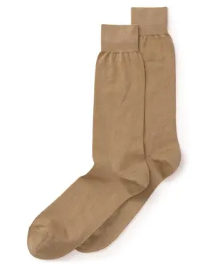 Bloomingdale'S Cotton Blend Dress Socks - Taupe