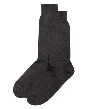 Bloomingdale'S Wool-blend Dress Socks Exclusive - Charcoal