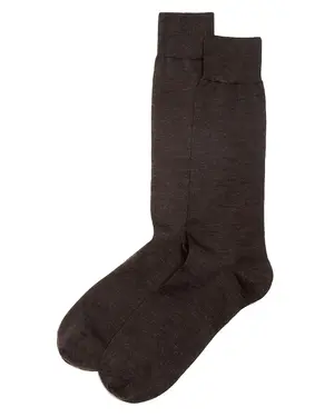 Bloomingdale'S Wool-blend Dress Socks Exclusive - Navy