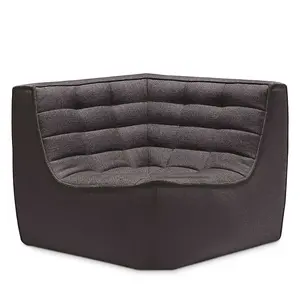 ETHNICRAFT N701 Sofa Corner Sectional - Dark Grey