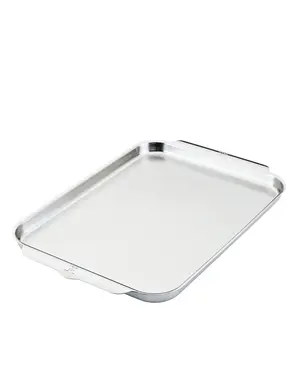 HESTAN Ovenbond 13 X 18 Tri-ply Clad Stainless Steel Half Sheet Pan - Silver