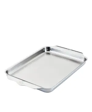HESTAN Ovenbond 9 X 12 Tri-ply Clad Stainless Steel Quarter Sheet Pan - Silver