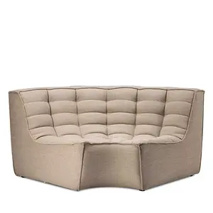 ETHNICRAFT N701 Sofa Round Corner Sectional - Beige