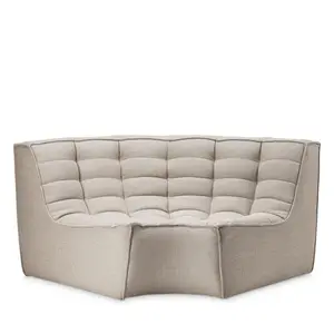 ETHNICRAFT N701 Sofa Round Corner Sectional - Beige