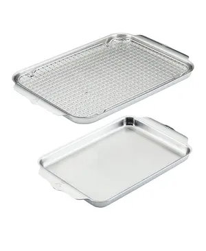 HESTAN Ovenbond 3-piece Tri-ply Clad Stainless Steel Ovenware Set - Silver