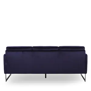 GIUSEPPE NICOLETTI Coco Velvet Sofa - Dubai Blue - Titanium