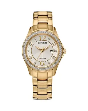 Citizen Eco Classic Stainless Steel Watch, 30.5mm - Silver/gold