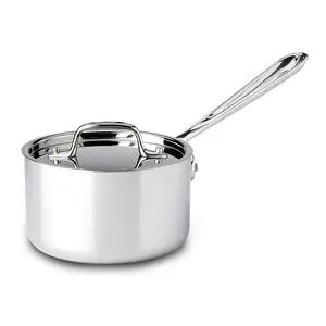 ALL-CLAD D3 Steel 1.5 Quart Sauce Pan With Lid - Stainless