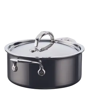 HESTAN Nanobond Molecular Titanium 3-quart Soup Pot With Lid - Silver