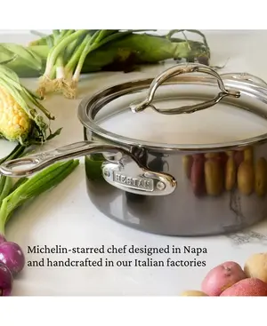 HESTAN Nanobond Molecular Titanium 4-quart Saucepan With Lid