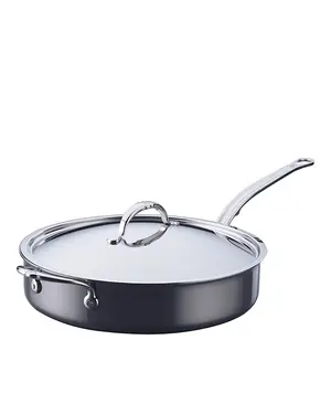 HESTAN Nanobond Molecular Titanium 5-quart Saute Pan With Lid - Silver