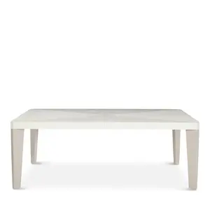 BERNHARDT Axiom Dining Table - Linear Gray/white