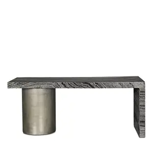 BERNHARDT Linea Desk - Aluminum/stone