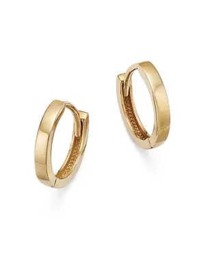 MOON & MEADOW 14k Yellow Huggie Hoop Earrings - Gold