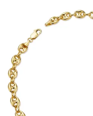 Bloomingdale'S 14k Yellow Puffed Mariner Link Chain Necklace
