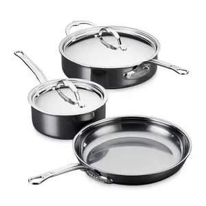 HESTAN Nanobond Molecular Titanium 5-piece Cookware Set - Silver