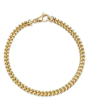 Bloomingdale'S 14k Yellow Square Franco Link Chain Bracelet - Gold