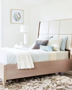BERNHARDT Axiom Queen Bed - Linear Gray