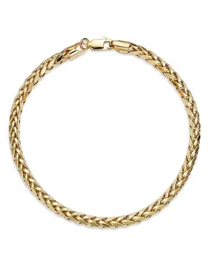Bloomingdale'S 14k Yellow Wheat Link Chain Bracelet - Gold