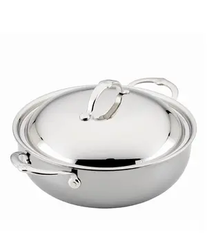 HESTAN Nanobond Molecular Titanium 5-quart Dutch Oven W/dome Lid - Silver