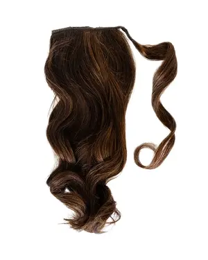 LOCKS & MANE Locks & Mane 14" Clip-In Ponytail Milk Chocolate