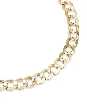 Bloomingdale'S 14k Yellow Comfort Curb Link Chain Bracelet