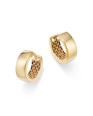 Bloomingdale'S 14k Huggie Hoop Earrings - Yellow Gold