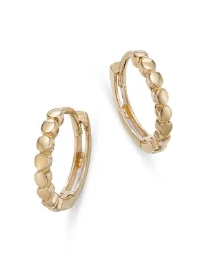 MOON & MEADOW 14k Yellow Huggie Hoop Earrings - Gold
