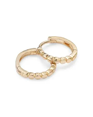 MOON & MEADOW 14k Yellow Huggie Hoop Earrings