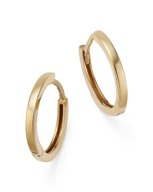 MOON & MEADOW Huggie Hoop Earrings - Gold