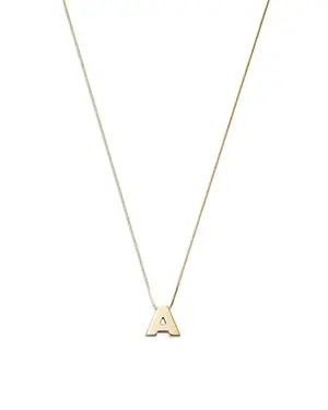 Bloomingdale'S Initial Pendant Necklace In 14k Yellow Gold - A