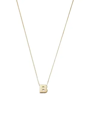 Bloomingdale'S Initial Pendant Necklace In 14k Yellow Gold - B